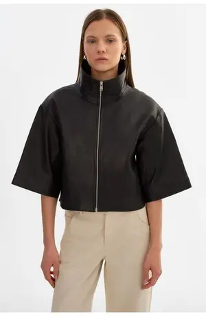 LAMARQUE Elin Leather Jacket - Black