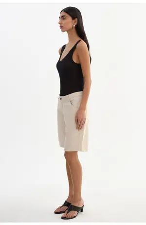 LAMARQUE Barry Linen Twill Bermuda Shorts