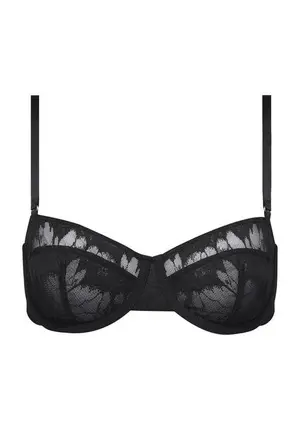 CUUP The Balconette Floral Lace - Black