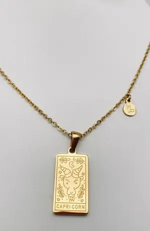 HUMANIST BEAUTY Zodiac Constellation Pendant Necklace - Capricorn