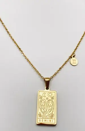 HUMANIST BEAUTY Zodiac Constellation Pendant Necklace - Gemini