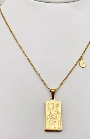 HUMANIST BEAUTY Zodiac Constellation Pendant Necklace Sagittarius