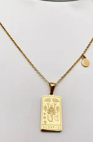HUMANIST BEAUTY Zodiac Constellation Pendant Necklace - Scorpio