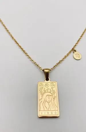HUMANIST BEAUTY Zodiac Constellation Pendant Necklace - Virgo