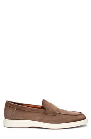 Santoni Revolve Moc-toe Loafer - Brown