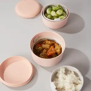 EKOBO Lunch Set With Heat-safe Insert - Blush