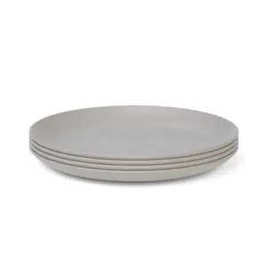 EKOBO Round Dinner Plateset Of 4 - Stone