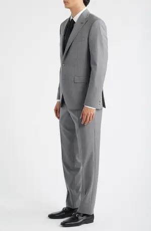 JACK VICTOR Exprit Dark Light Mélange Wool Suit