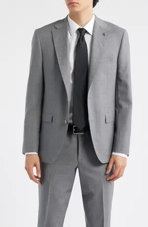 JACK VICTOR Exprit Dark Light Mélange Wool Suit