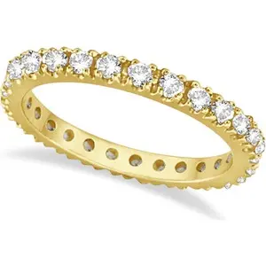 ALLUREZ 14k Natural Diamond Eternity Ring - Gold