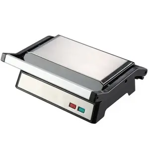 MEGACHEF Electric Dual Plate Non-stick Panini Grill Contact Press With Drip Tray