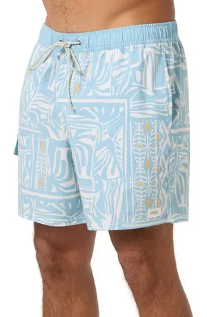 O'Neill Hermosa Retro Swim Trunks - Cream
