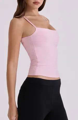 House Of Cb Body Bandage Top - Pink