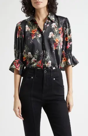Cinq A Sept Pointed Collar Blouses