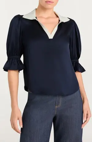 Elbow-Length Sleeve Blouses
