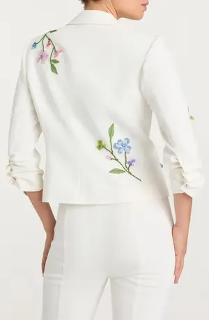 Cinq À Sept Khloe Le Petit Embellished Floral Vine Blazer