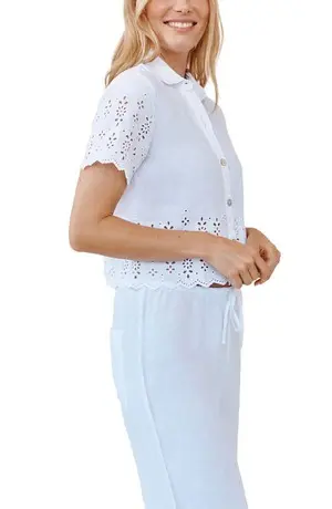 Bella Dahl Embroidered Boxy Shirt