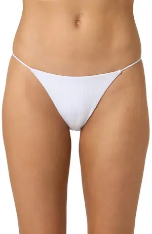 O'Neill Shorebreak Ribbed Redondo Bikini Bottom - White