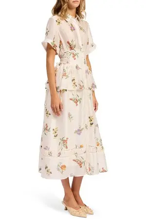 EN SAISON Tulsa Floral Tiered Shirtdress