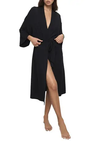 Eberjey Gisele Longline Robe - Black