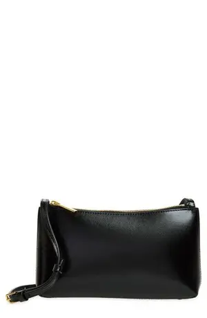 MANSUR GAVRIEL Mini Gaia Leather Crossbody Bag - Black/flamma