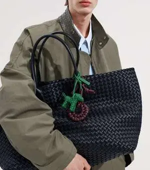 Bottega Veneta Lambskin Intrecciato Dog Charm