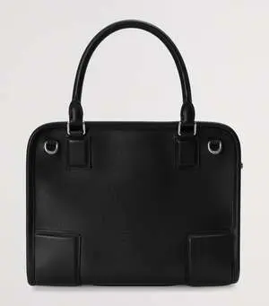 Loewe Small Leather Amazona 180 Top-handle Bag - Black