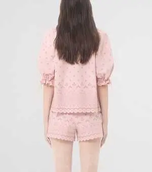 Valentino Garavani Cotton Ruffled Blouse