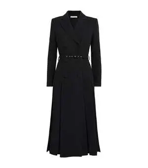 EMILIA WICKSTEAD Wool Chaney Midi Dress - Black