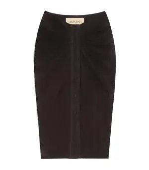 Suede Midi Skirts