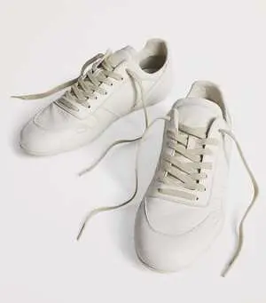 Rick Owens Leather Minimal Sneakers - White
