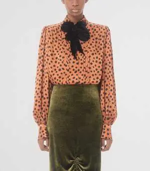 Valentino Garavani Silk Polka-dot Blouse