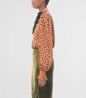 Valentino Garavani Silk Polka-dot Blouse