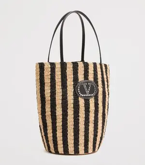 Valentino Garavani Raffia Bucket Bag