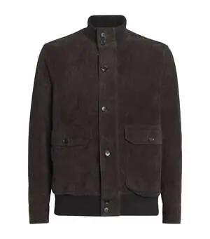 Brioni Suede Bomber Jacket
