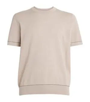 Brioni Sea Island Cotton T-shirt - Nude