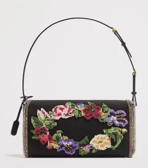 Valentino Garavani Small Embellished Shoulder Bag - Black