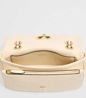 Valentino Garavani Lambskin Djuna Shoulder Bag - Ivory