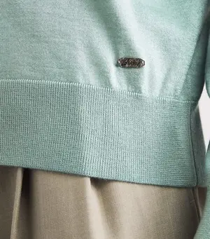 Brioni Cashmere-silk Long-sleeve Polo Shirt - Grey