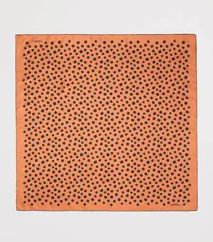 Valentino Garavani Silk Spotted Print Scarf
