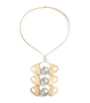 Valentino Garavani Pages Crystal Necklace - Gold