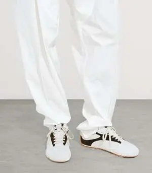 Bottega Veneta Orbit Flash Suede Paneled Sneakers