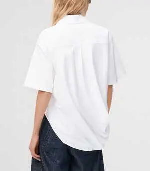 Loewe Draped Cotton Shirt - White