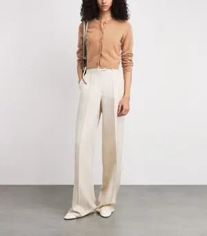 Alice + Olivia Brushed Cashmere-blend Cardigan