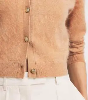Alice + Olivia Brushed Cashmere-blend Cardigan