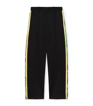 Loewe Tape-trimmed Tailored Trousers - Black