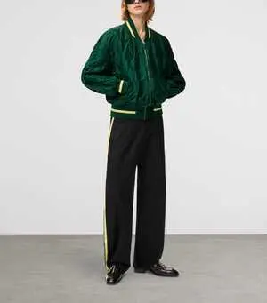 Loewe Varsity Bomber Jacket - Green