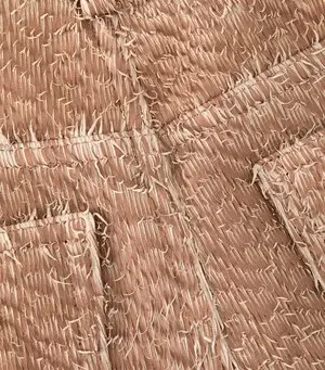 Loewe Frayed Leather Straight Leg Trousers
