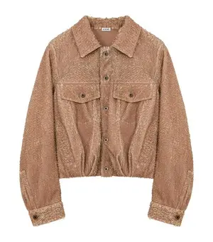 Loewe Textured Lambskin Oversized Jacket