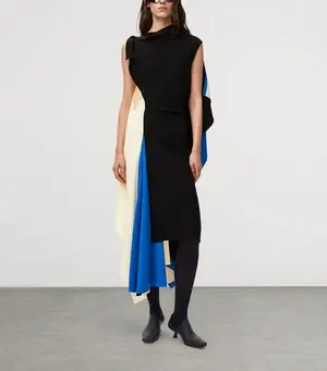Loewe Asymmetric Midi Dress - Black